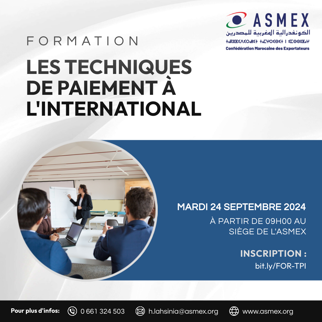 Les techniques de paiement à l’international – ASMEX